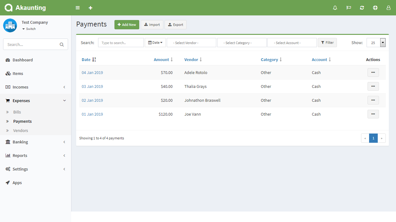 Payments Documentation Akaunting